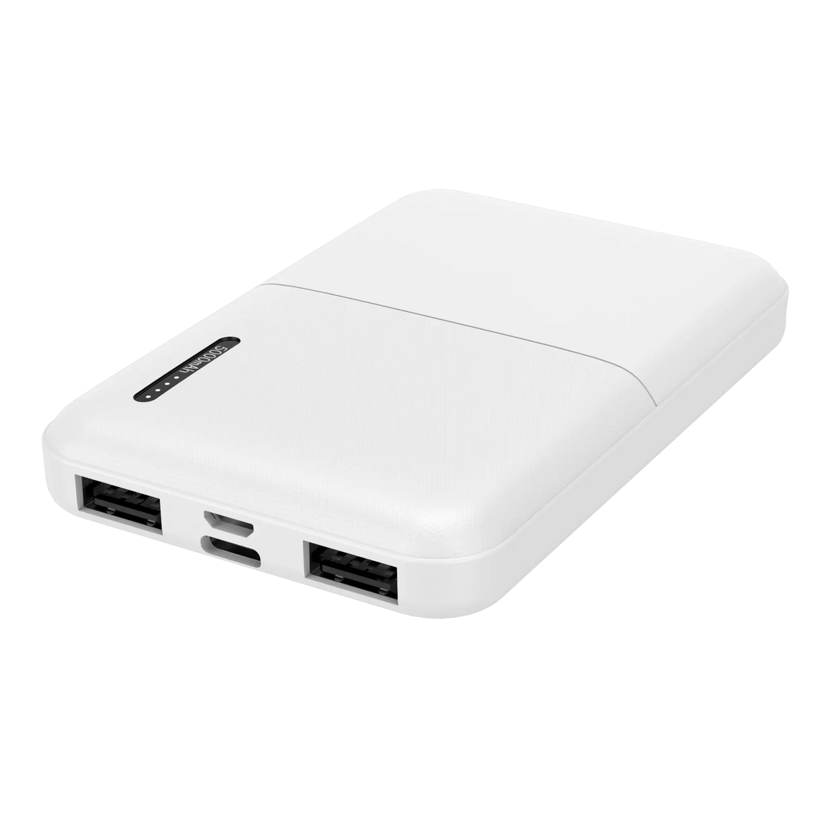 5K mAh Power Bank - Dual Type-A Ports and Single Type-C