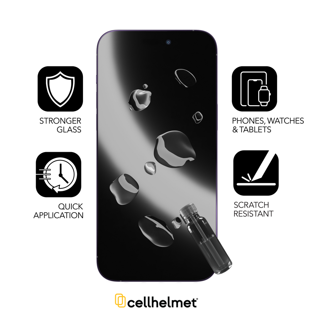 Liquid Glass Screen Protector for Phones | cellhelmet