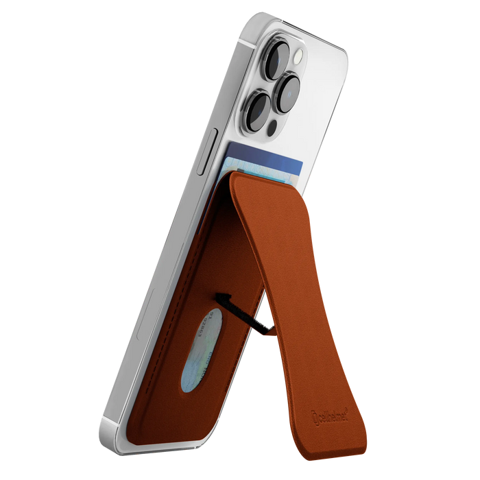 MagSafe Compatible Wallet with Kickstand - Brown | cellhelmet