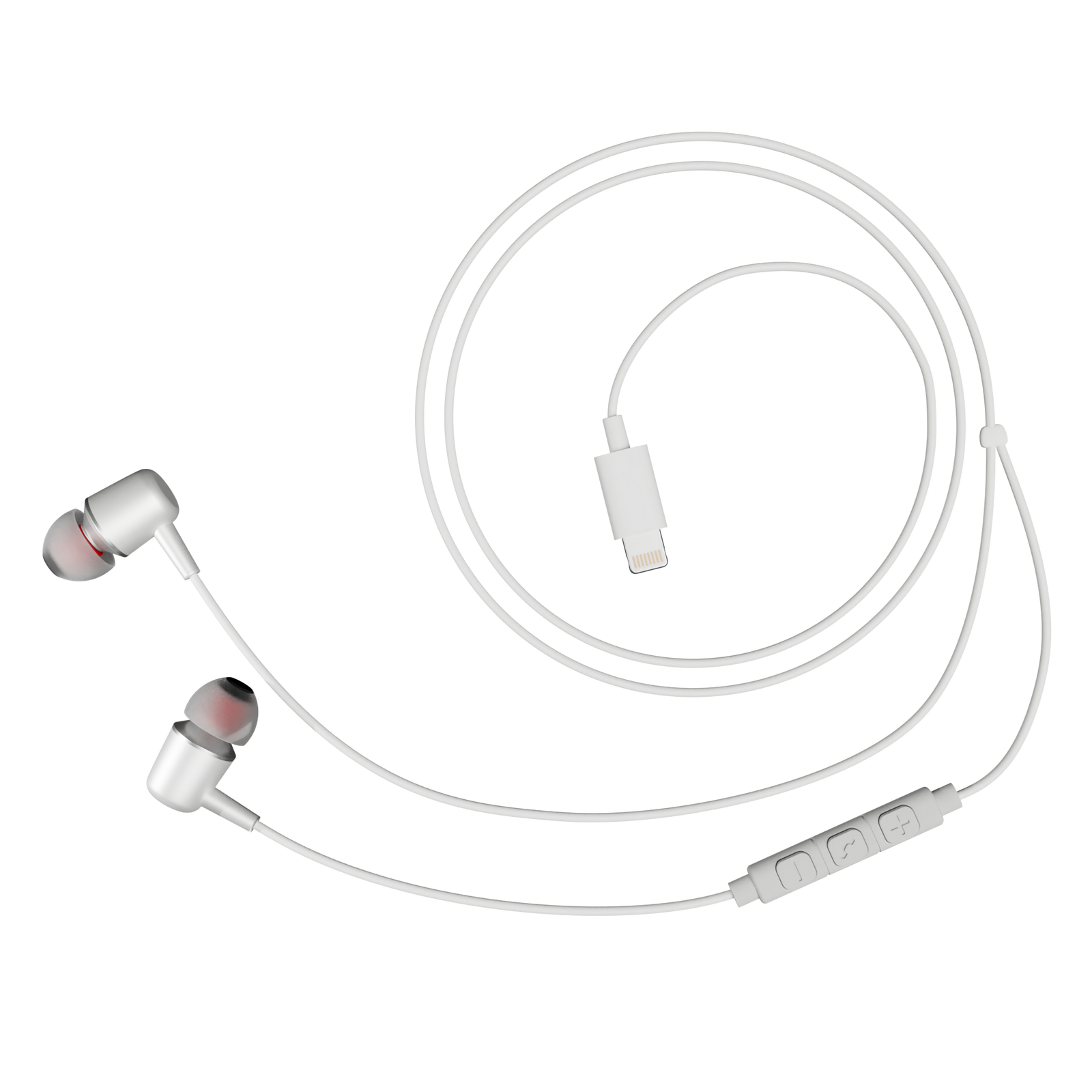 MFi Certified Lightning In-Ear Earbuds – Bar Audio by cellhelmet | White